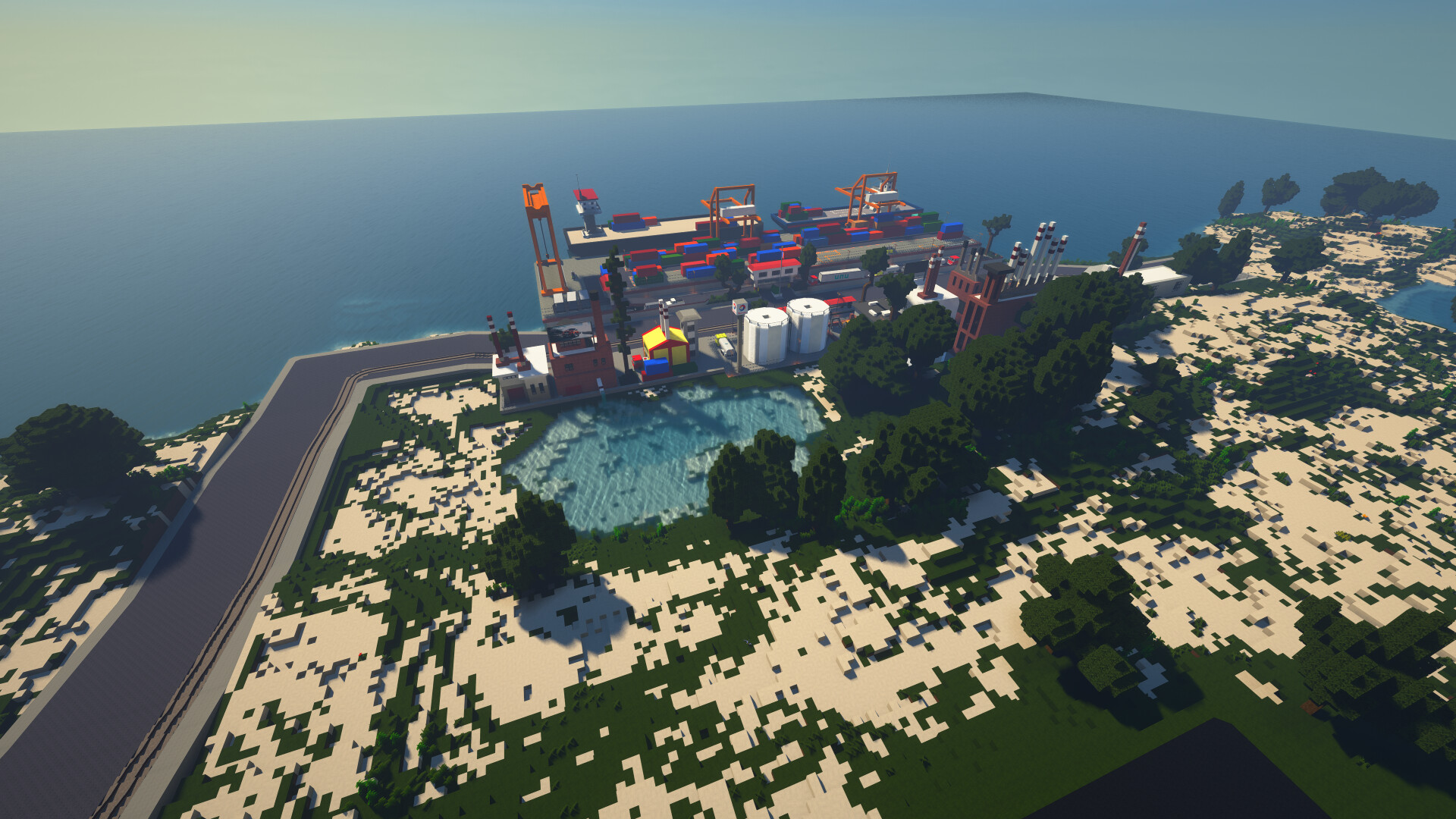 Minecraft Harbour & Industrial Zone Minecraft Map