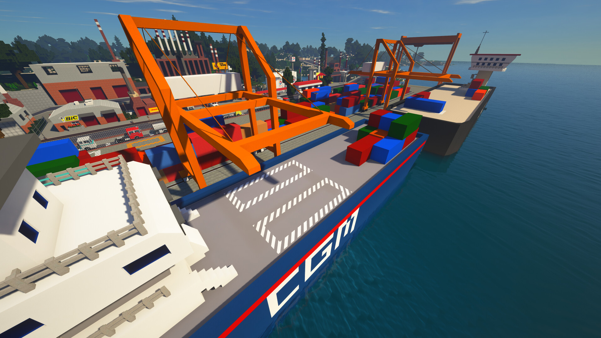 Minecraft Harbour & Industrial Zone Minecraft Map