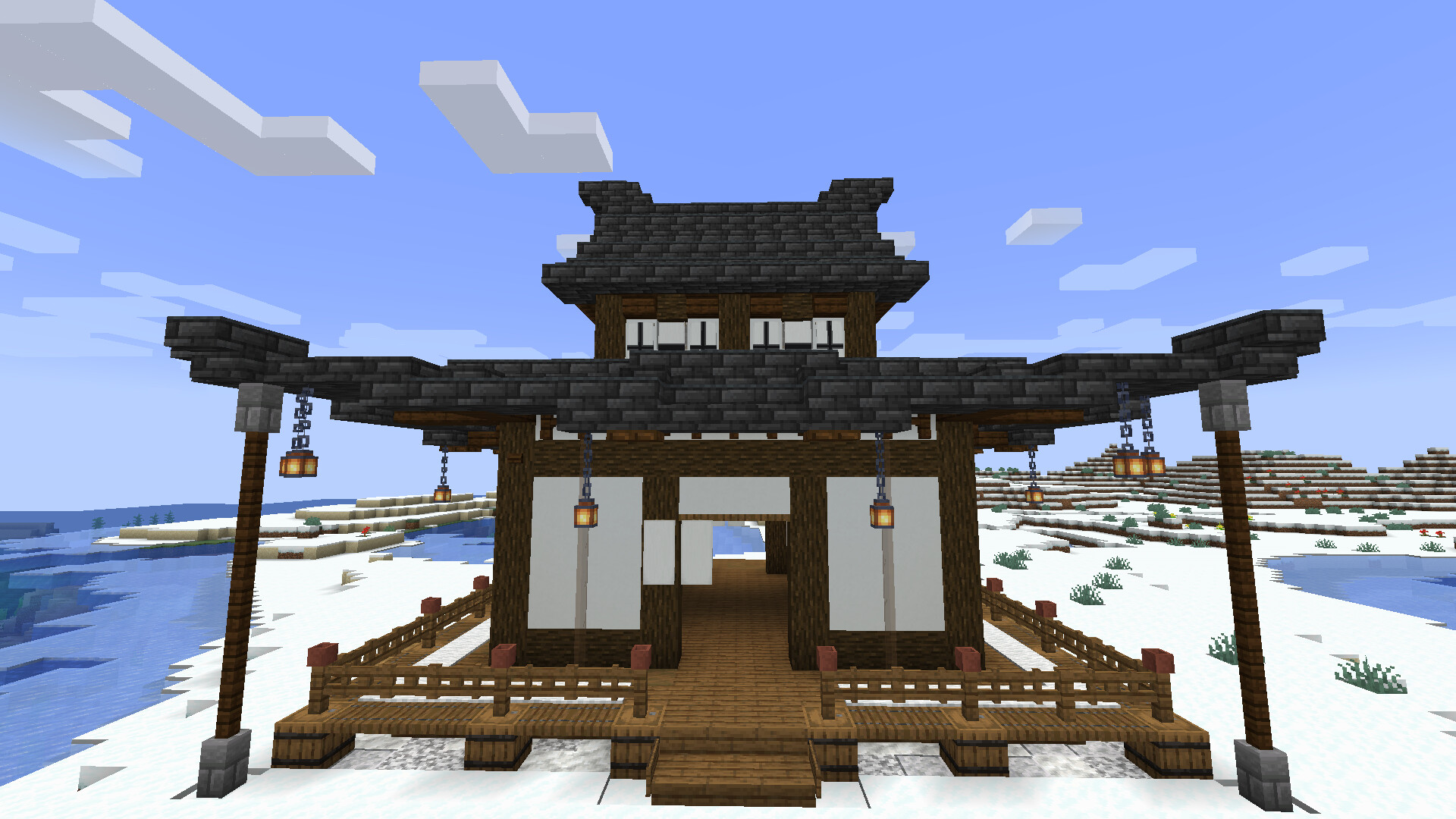 Japanese House (Build Tutorial)! Minecraft Map