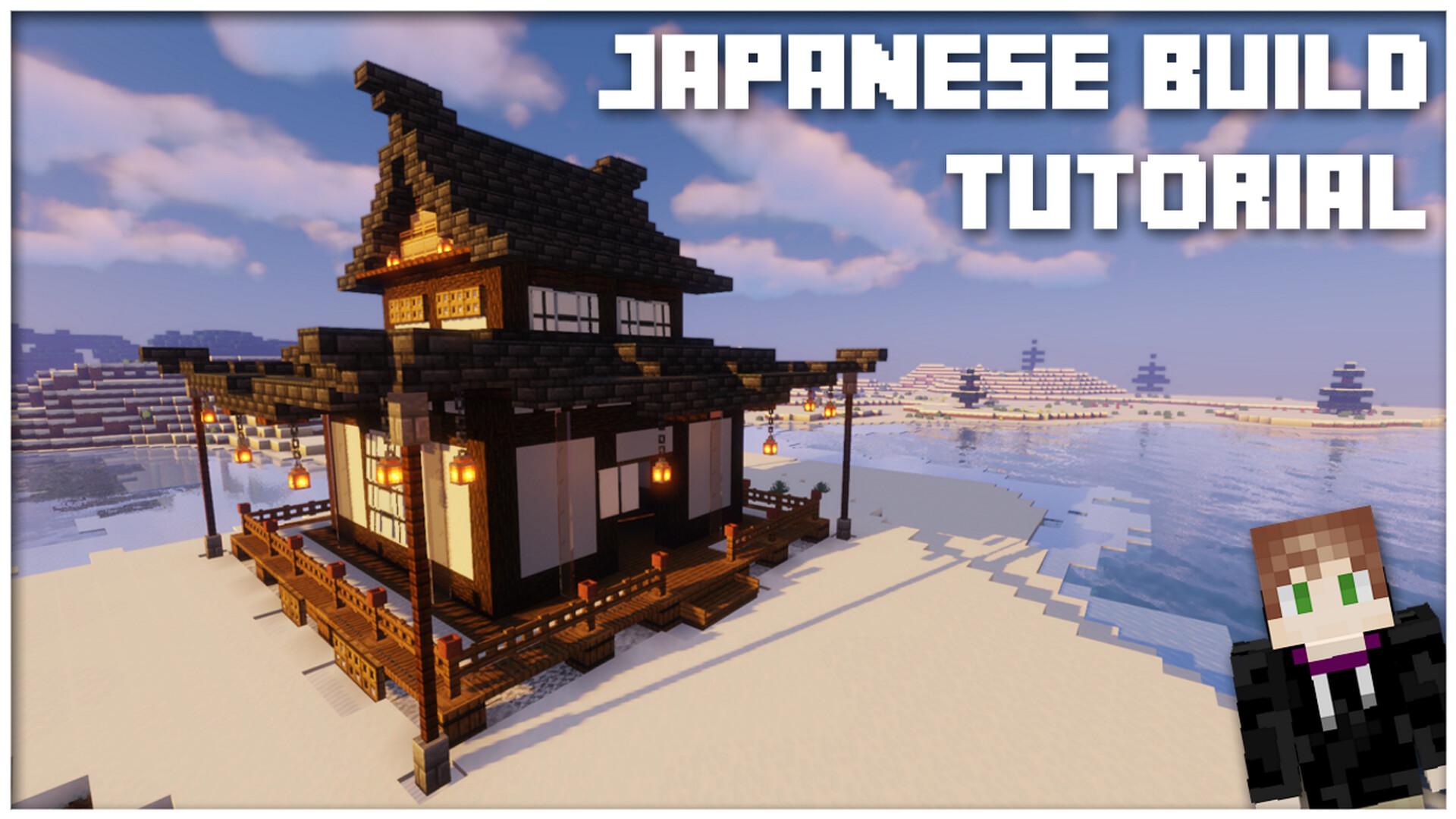 Japanese House (Build Tutorial)! Minecraft Map