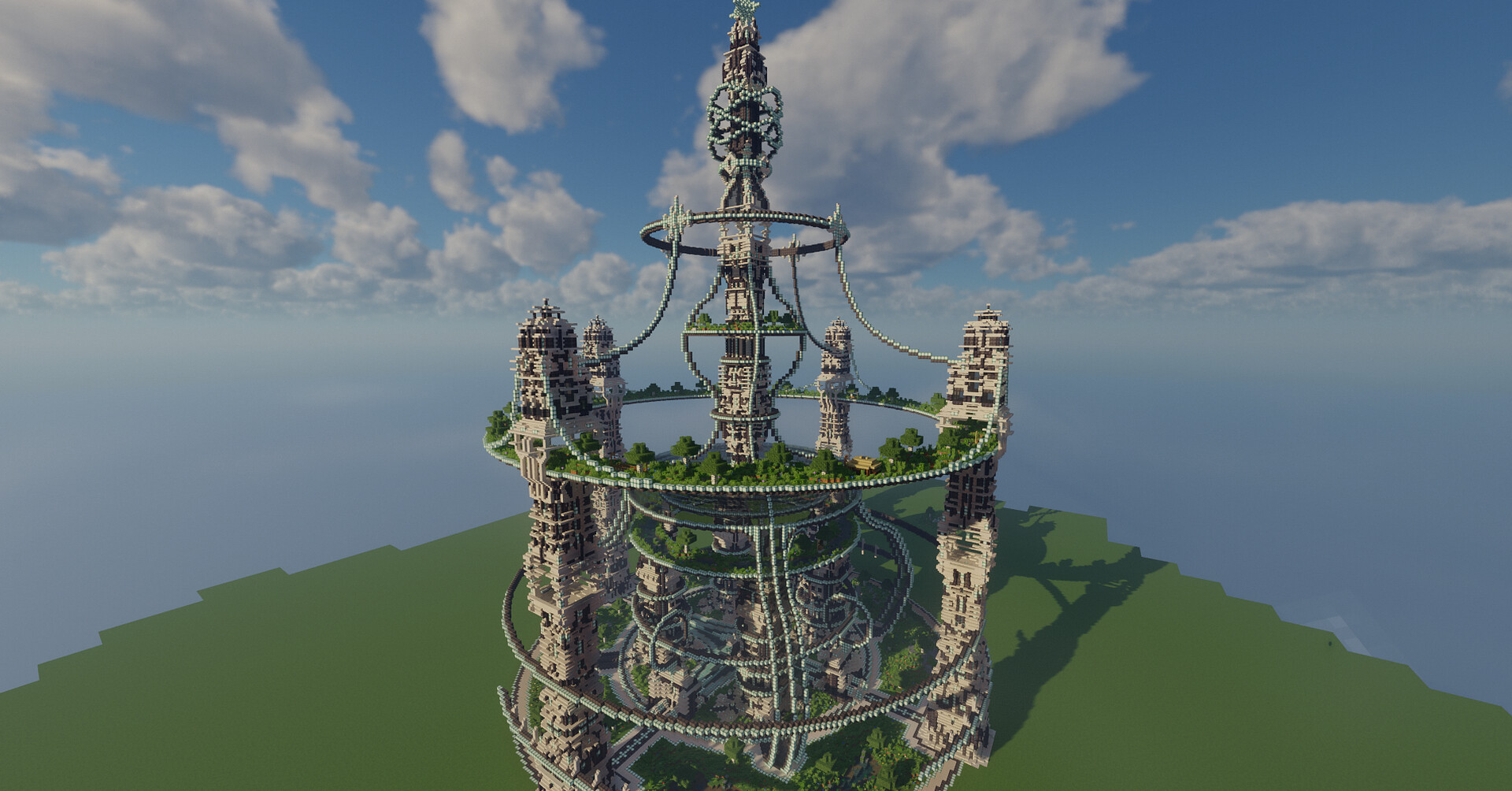 Futuristic Space Tower Minecraft Map