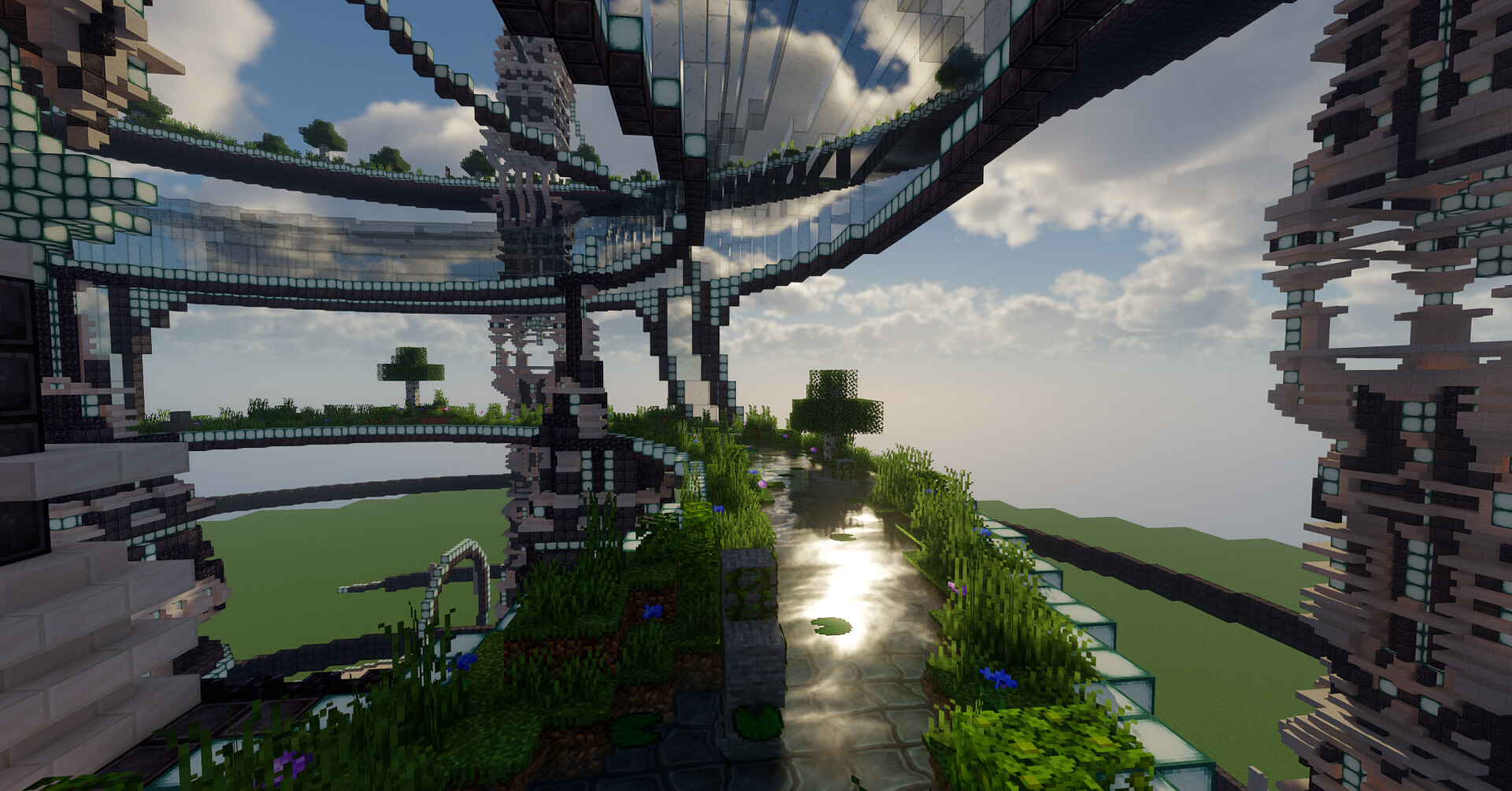 Futuristic Space Tower Minecraft Map