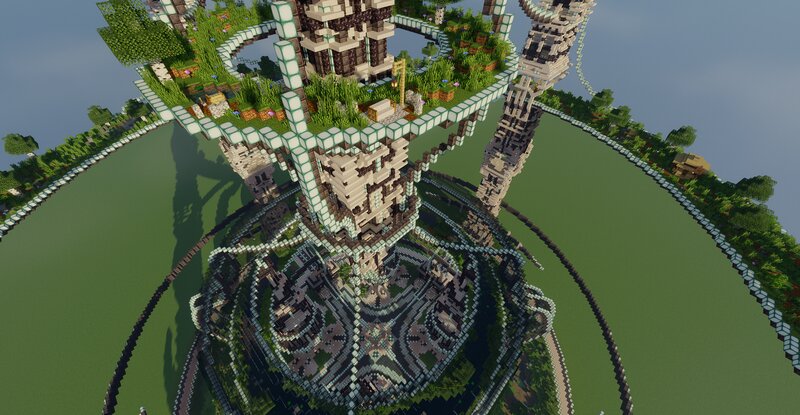 Futuristic Space Tower Minecraft Map