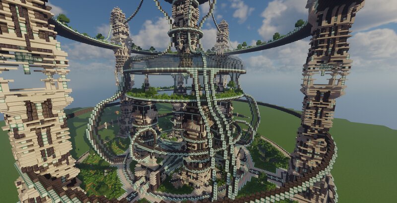 Futuristic Space Tower Minecraft Map