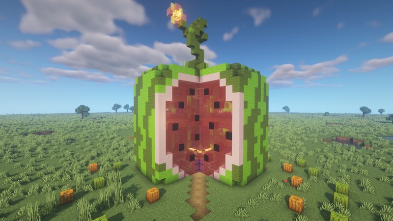 Minecraft Watermelon House Minecraft Map