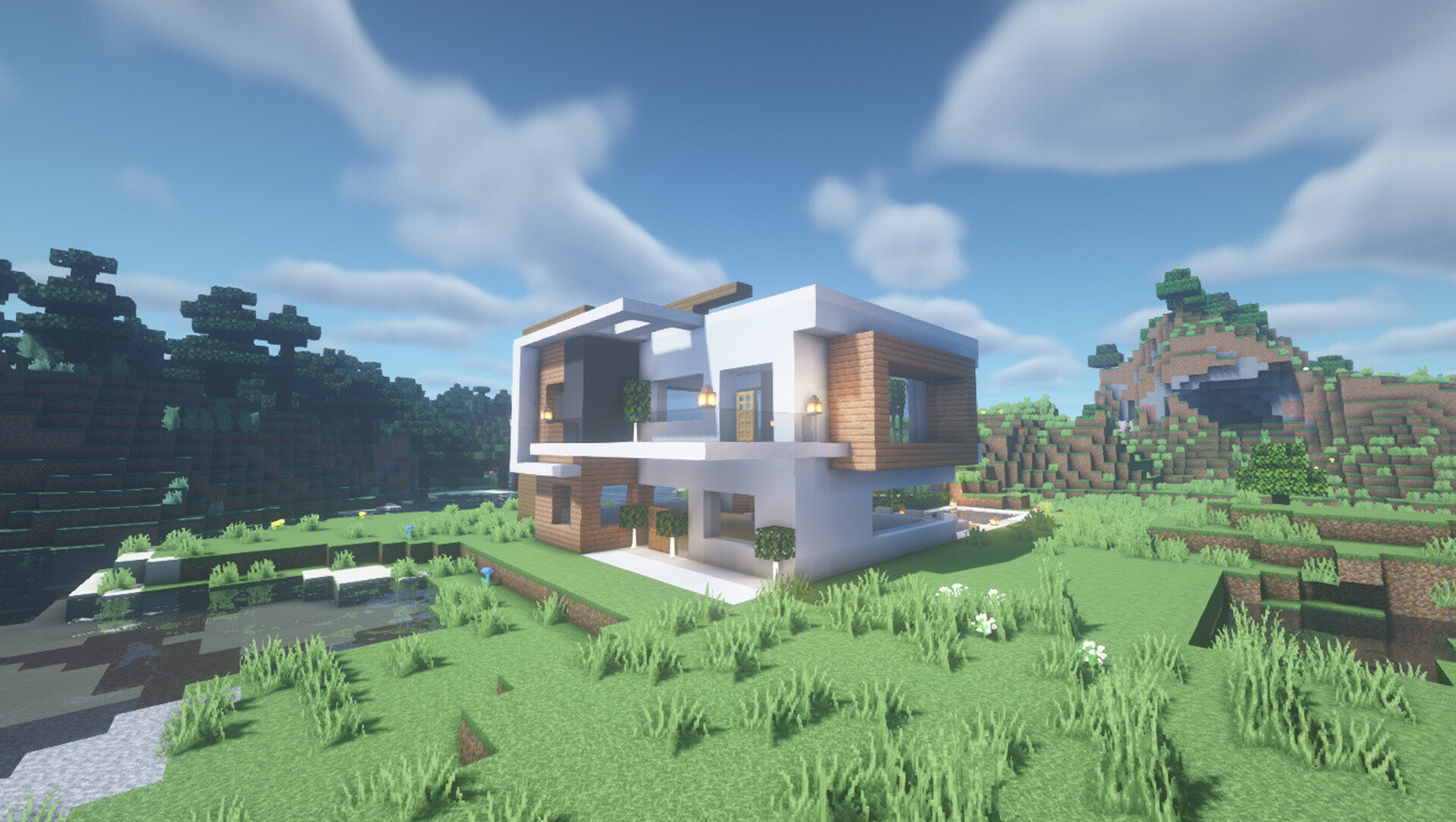 Modern House #4. (For Java & Bedrock) Minecraft Map