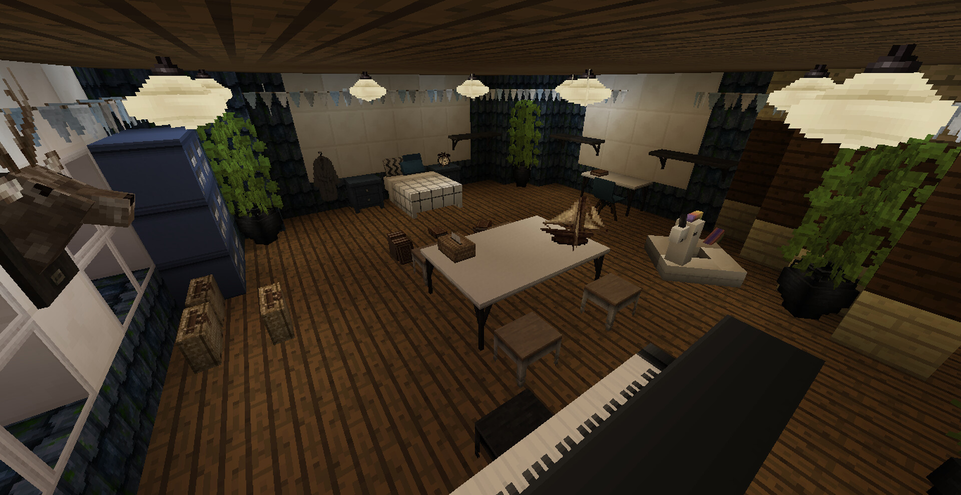 The Blue Mansion Minecraft Map