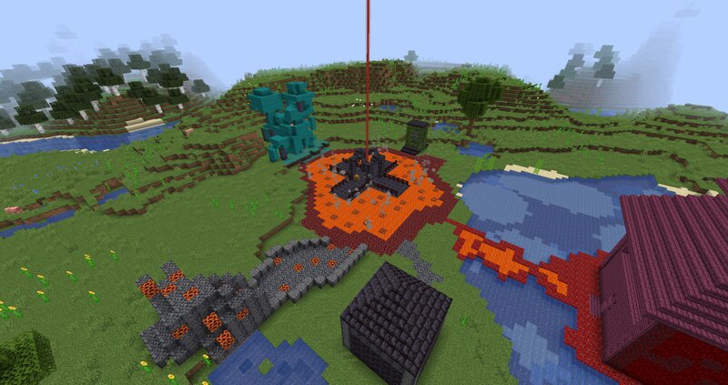 Overworld+Nether Minecraft Map