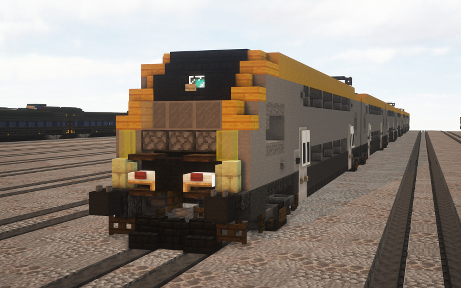 1.5:1 Scale Minecraft Stadler Kiss - Custom Voxel Town Livery Minecraft Map