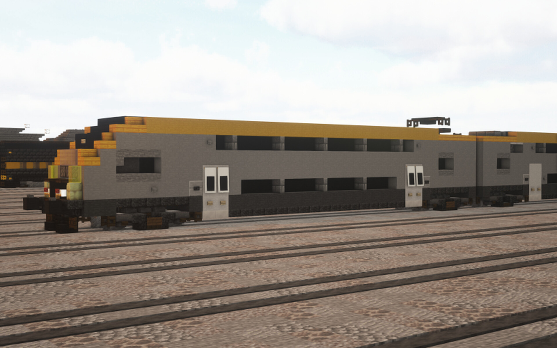 1.5:1 Scale Minecraft Stadler Kiss - Custom Voxel Town Livery Minecraft Map