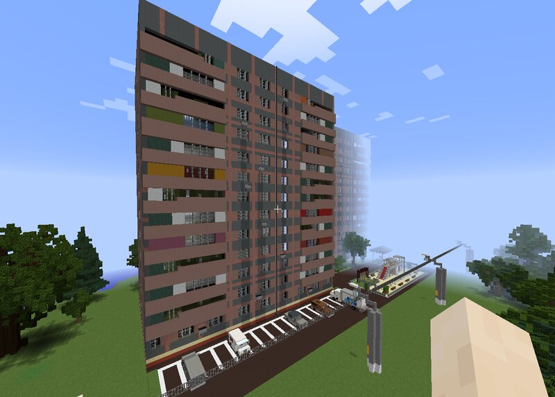 RESIDENCE SOVIET APARTMENT 12 FLOORS by Anderbest Minecraft Map