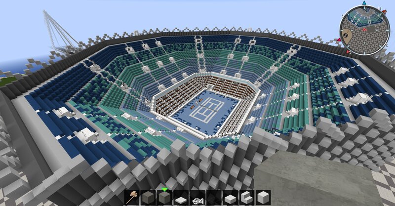 Tennis stadium Minecraft Map