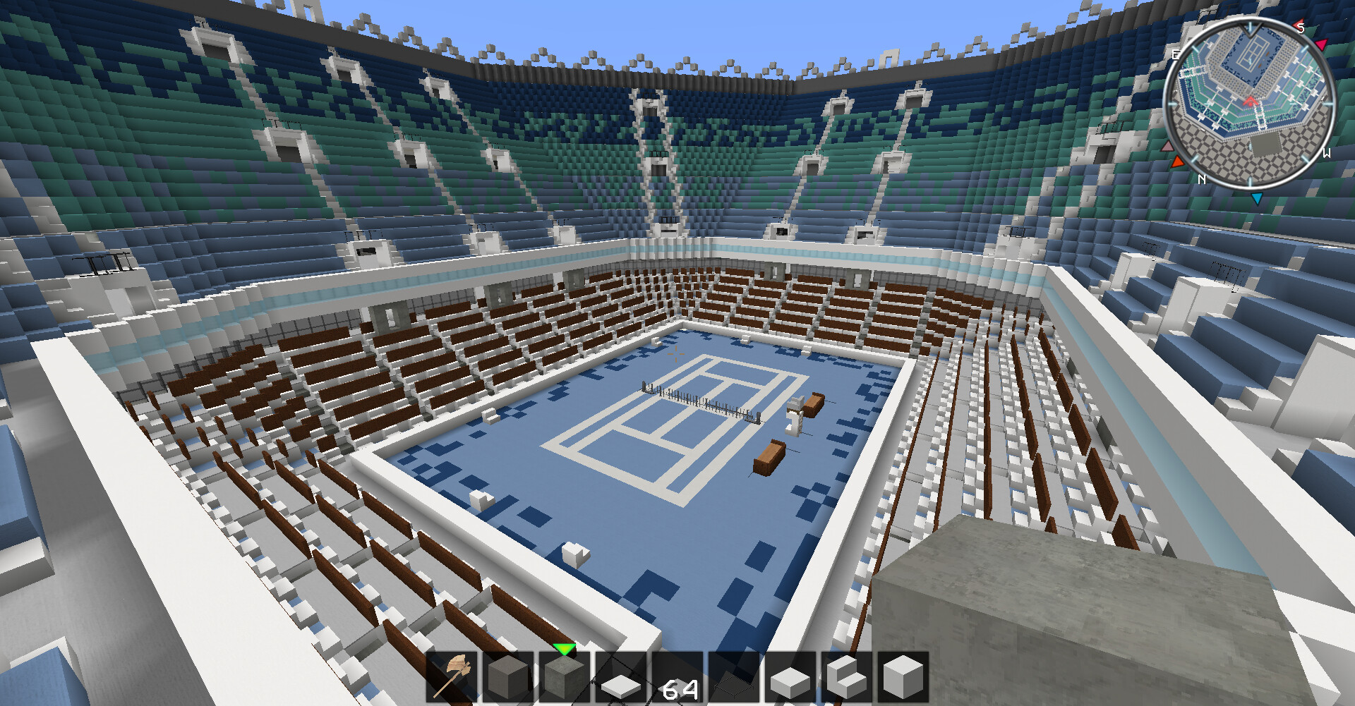 Tennis stadium Minecraft Map