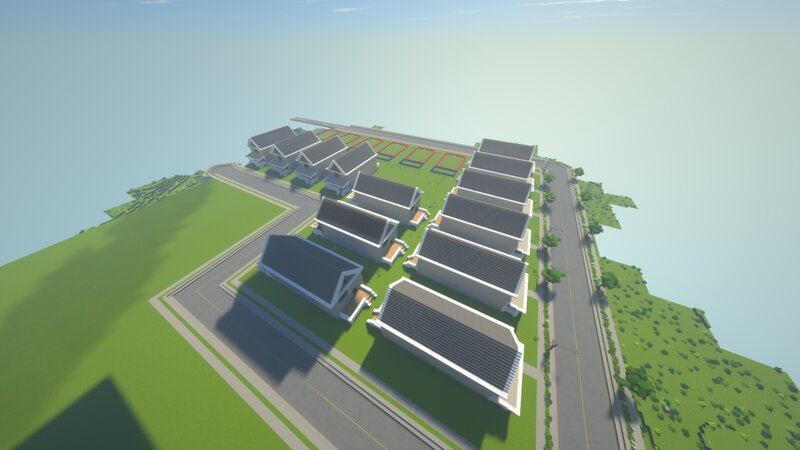 Traditional American Suburban Neighborhood Minecraft Map