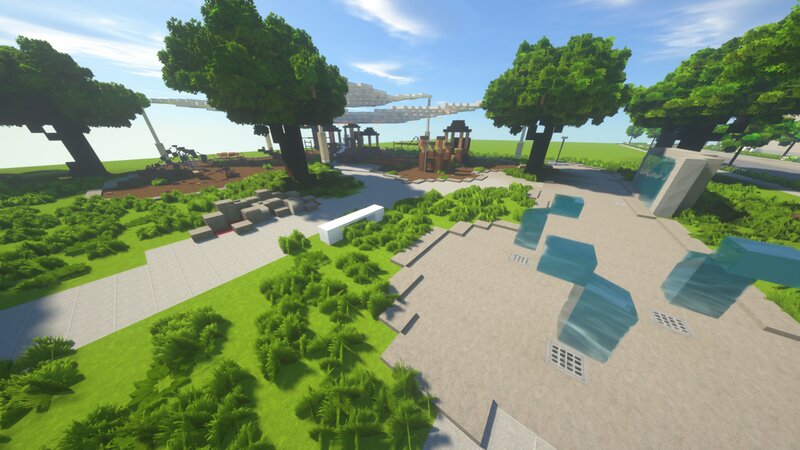 Traditional American Suburban Neighborhood Minecraft Map