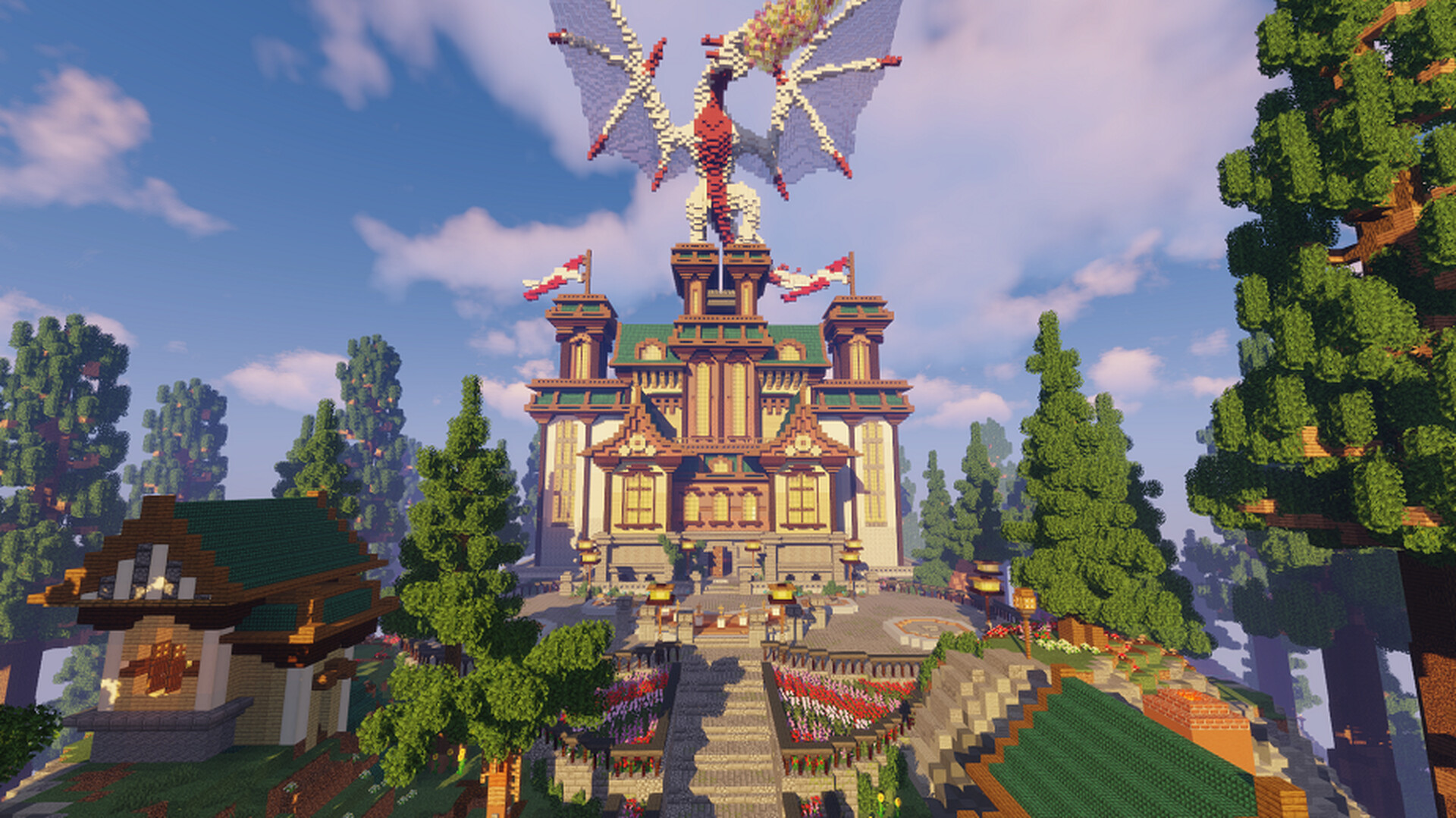 Hub Lobby •|• Medieval Village 600x600 Minecraft Map