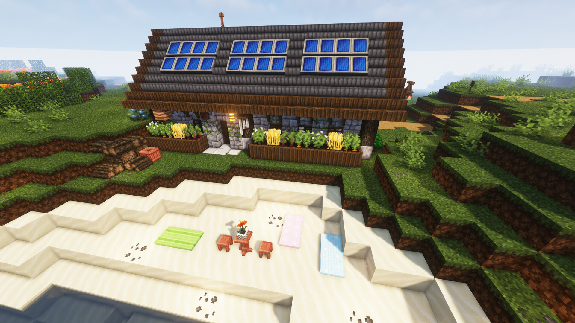 Summer Solar Barn Minecraft Map