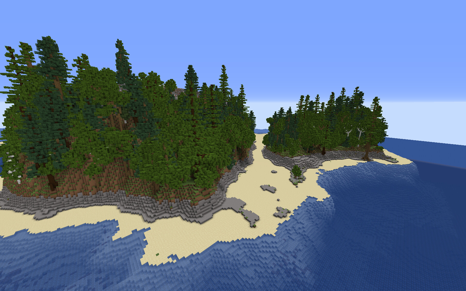 Double islands landscaping map|Download|1.16+|Realistic Minecraft Map