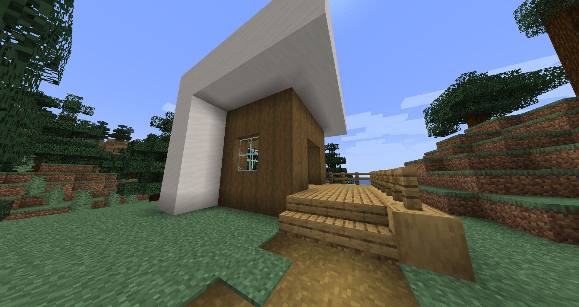 Modern House In the Woods! Minecraft Map