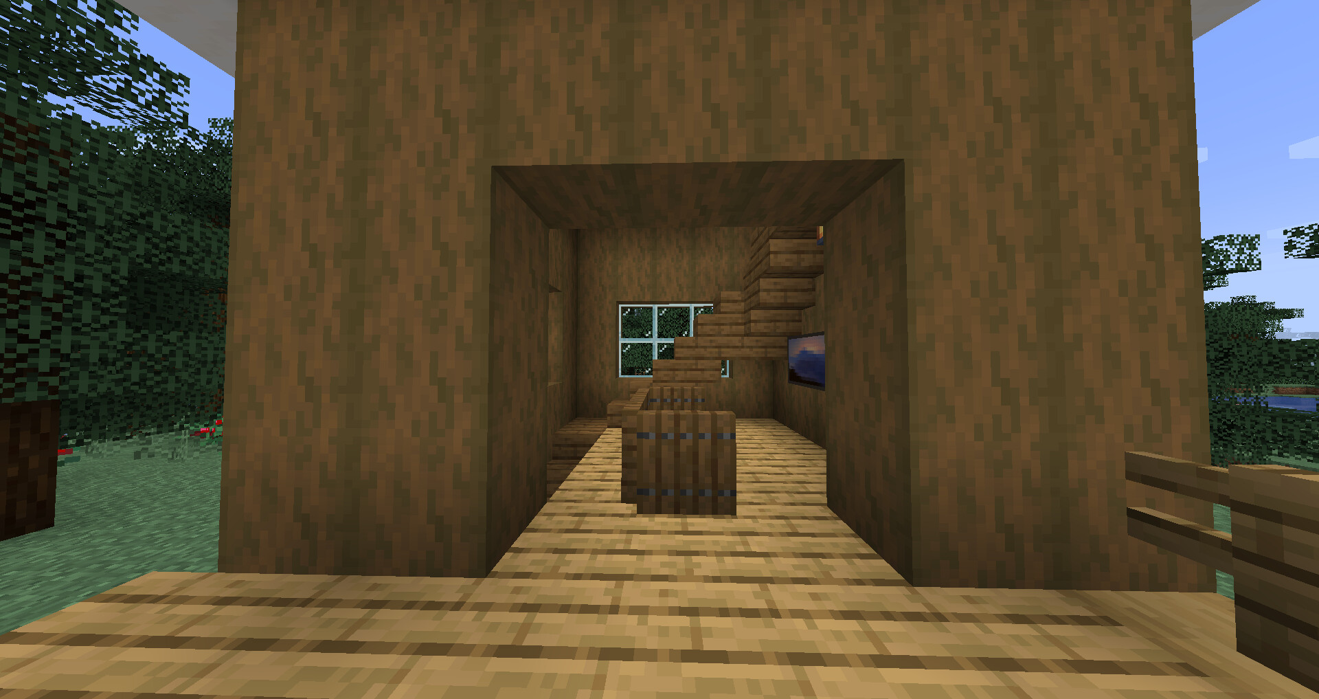 Modern House In the Woods! Minecraft Map