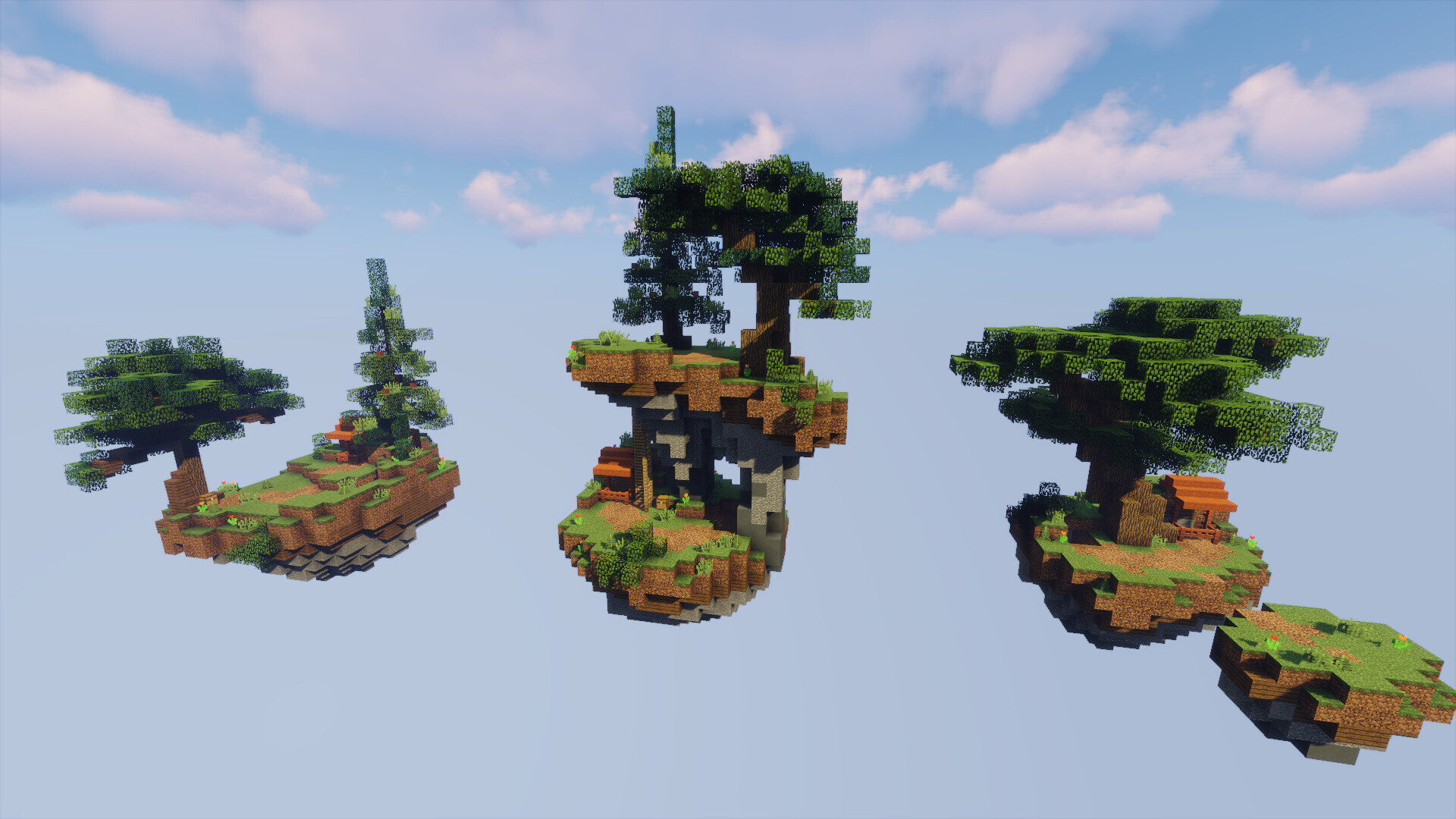 25x SkyBlock Starting Islands Pack Minecraft Map
