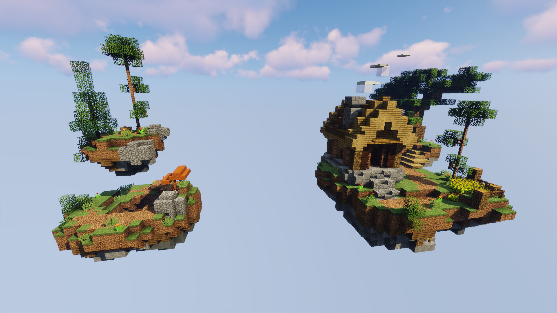 25x SkyBlock Starting Islands Pack Minecraft Map