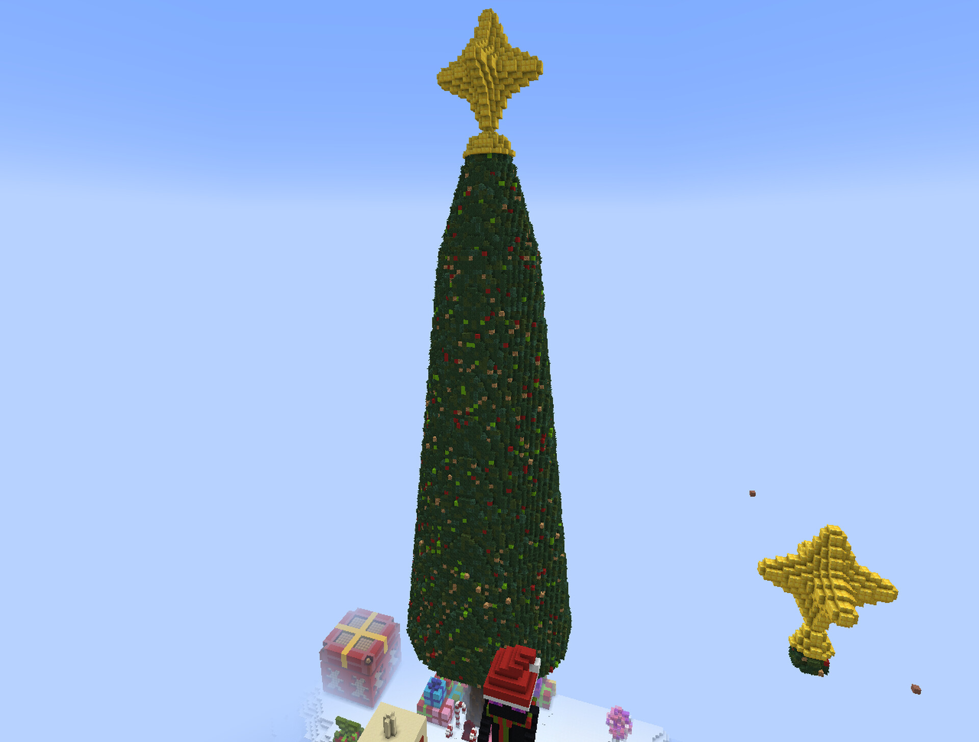 Holiday Tree Topper (3d Gold Star) Minecraft Map