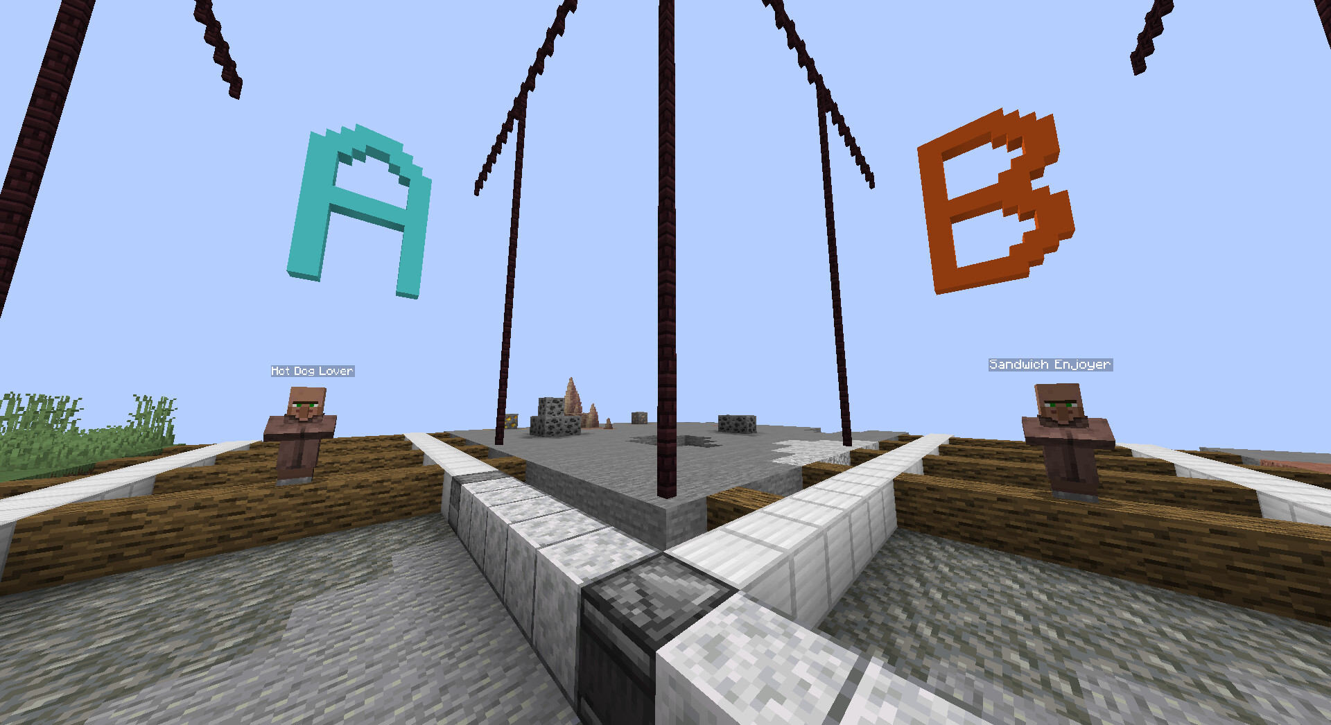 The Trolley Problem Minecraft Map