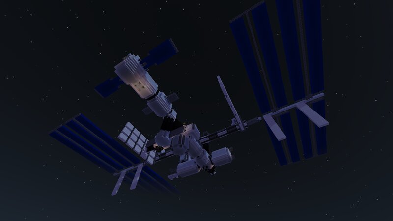 Replica of the International Space Station (ISS) / With full accurate ...