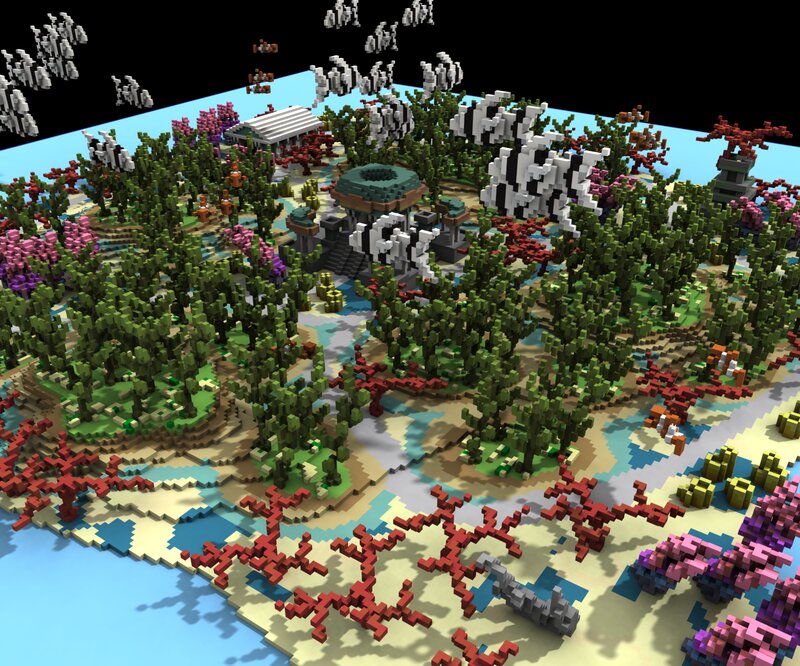 Large Ocean PvP Arena Minecraft Map