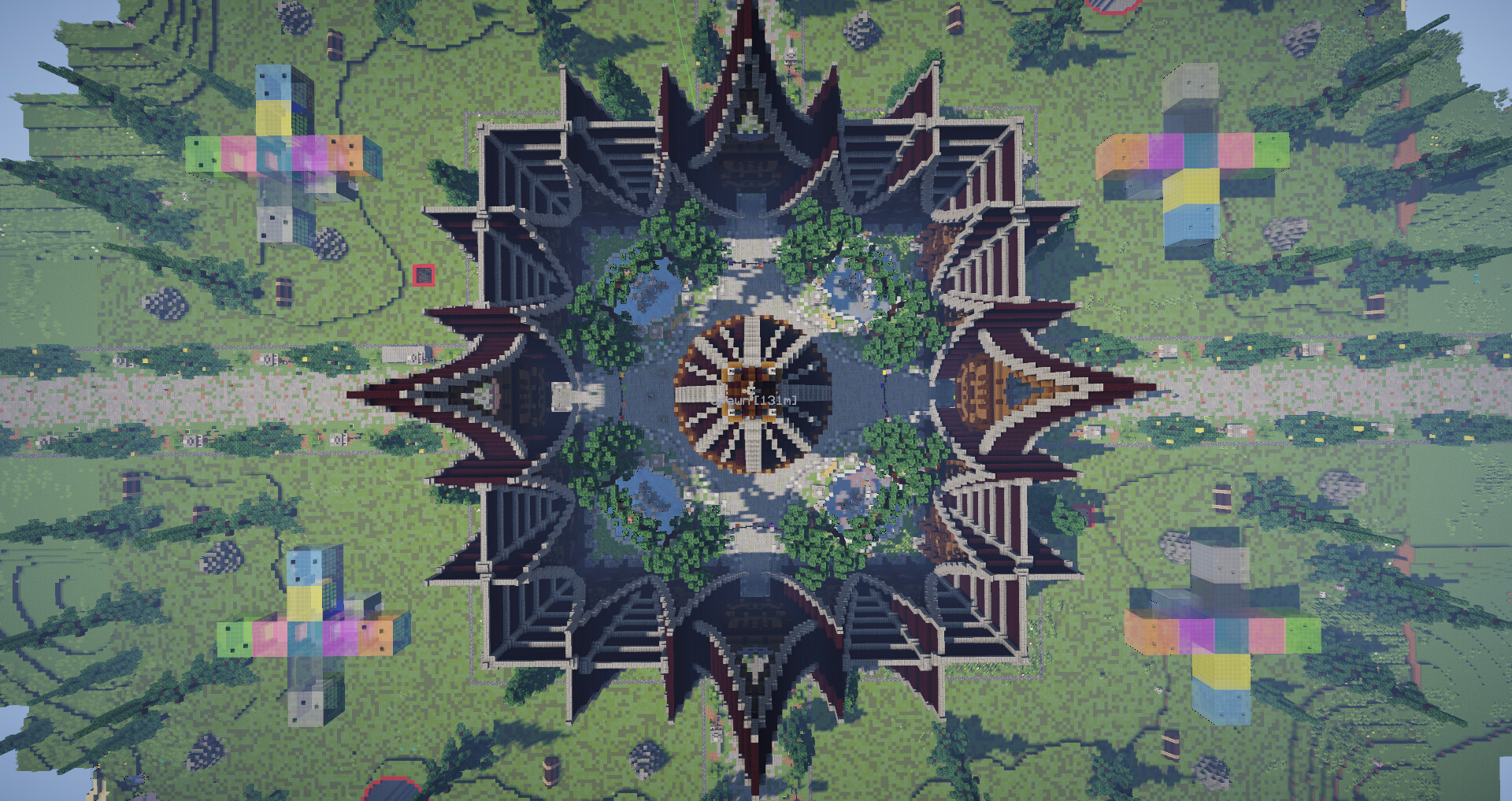 HCF Spawn + Road - Medieval Theme Minecraft Map