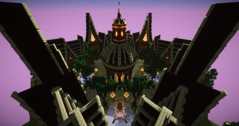 HCF Spawn + Road - Medieval Theme Minecraft Map