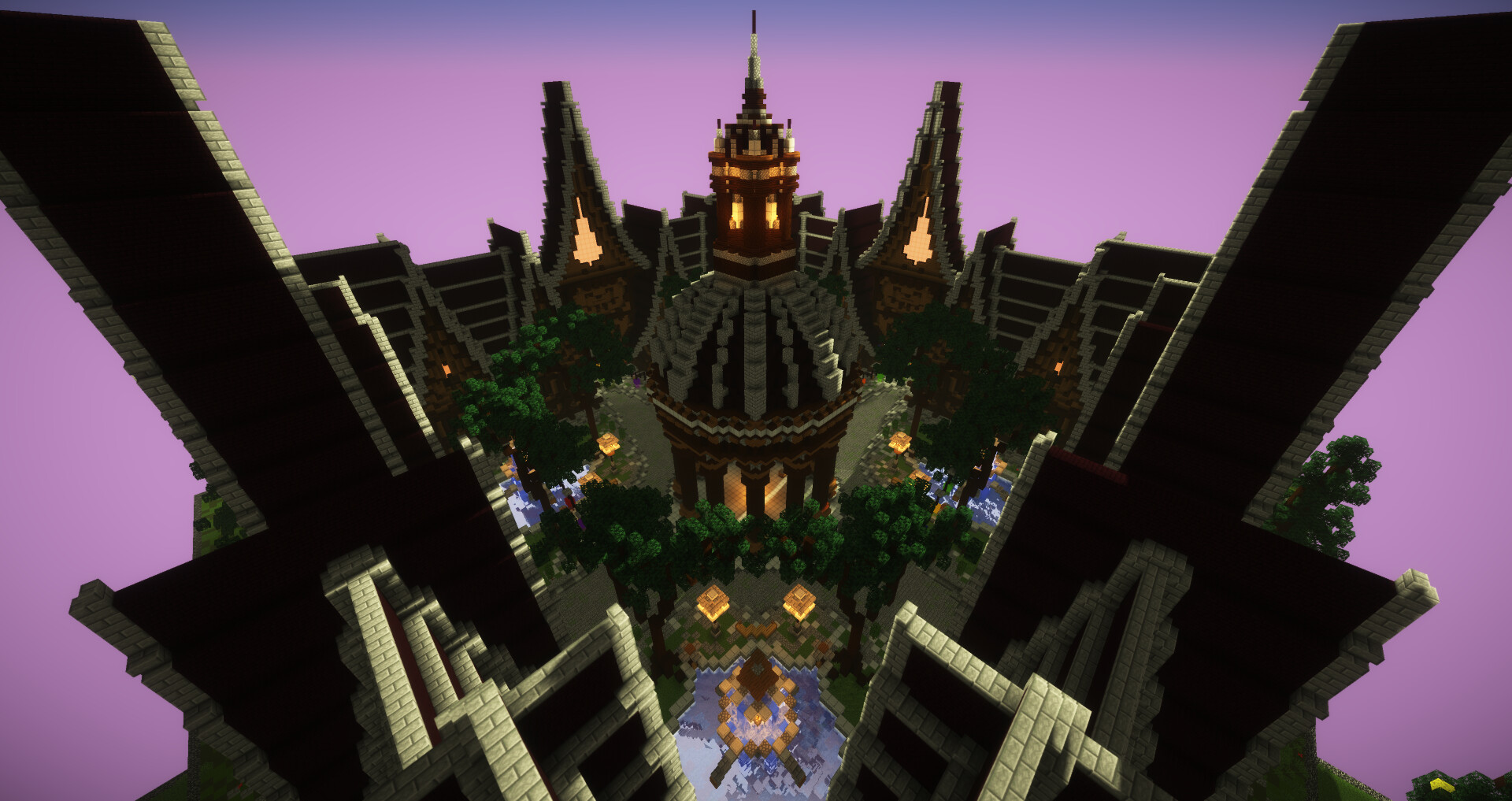 HCF Spawn + Road - Medieval Theme Minecraft Map