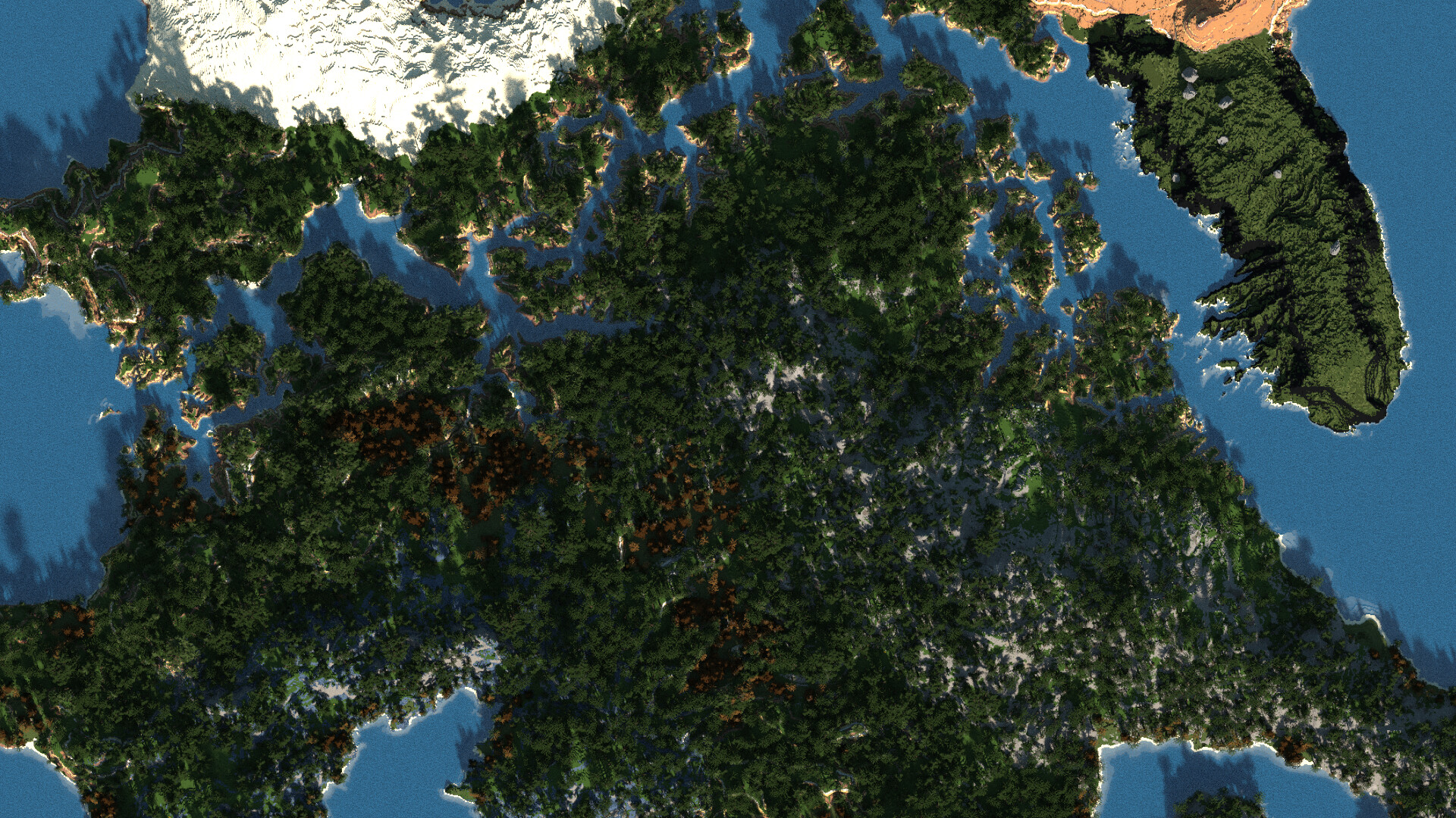 Tropical world - WorldPainter Minecraft Map
