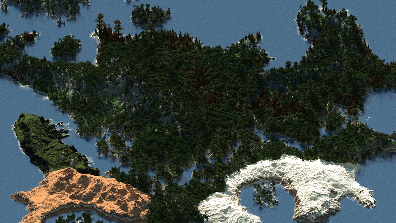 Tropical world - WorldPainter Minecraft Map