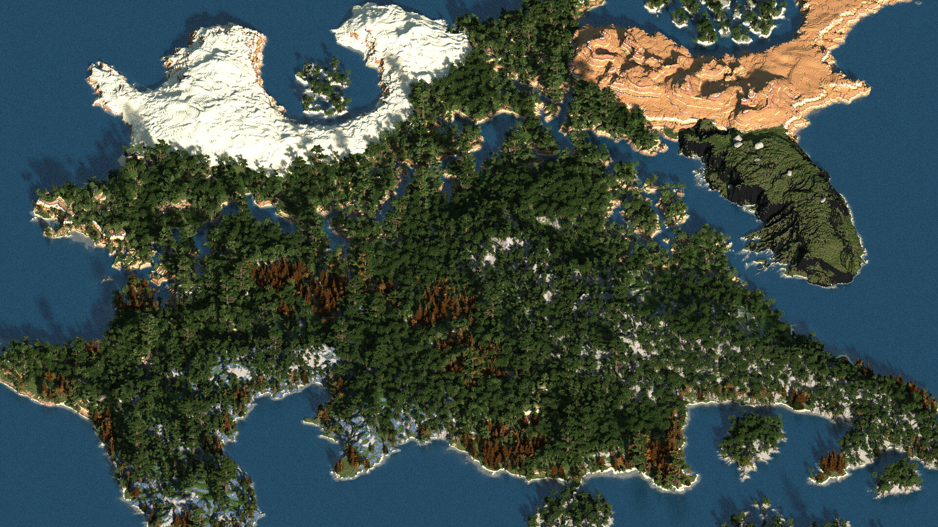 Tropical world - WorldPainter Minecraft Map