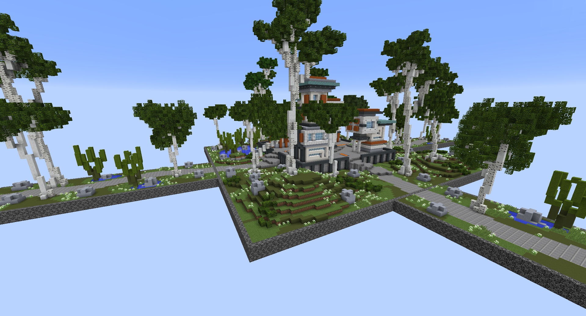 Birch Forest Futuristic HCF Spawn Minecraft Map