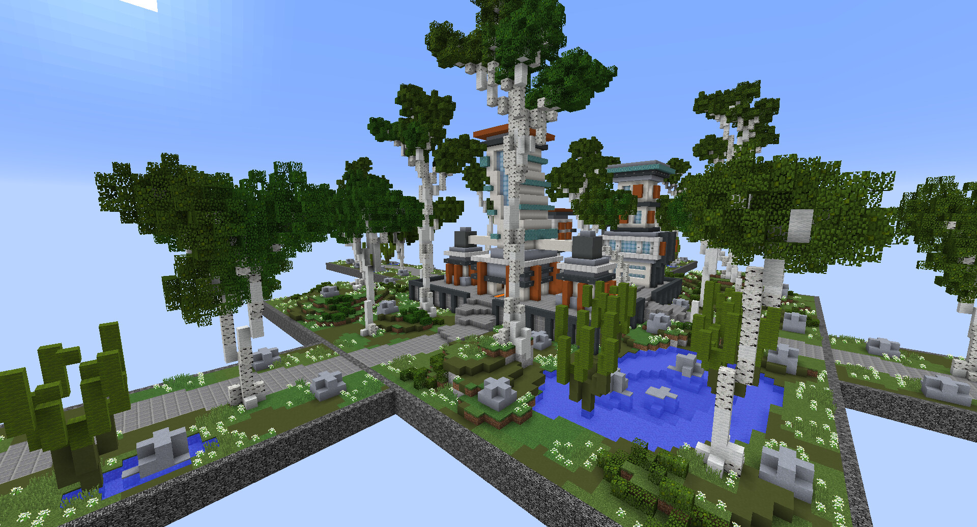 Birch Forest Futuristic HCF Spawn Minecraft Map