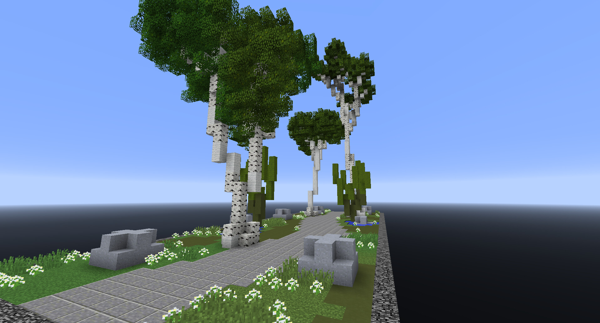 Birch Forest Futuristic HCF Spawn Minecraft Map