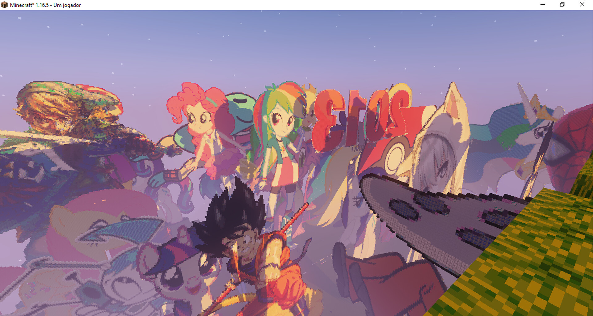 Pixel Art World (Remastered) Minecraft Map