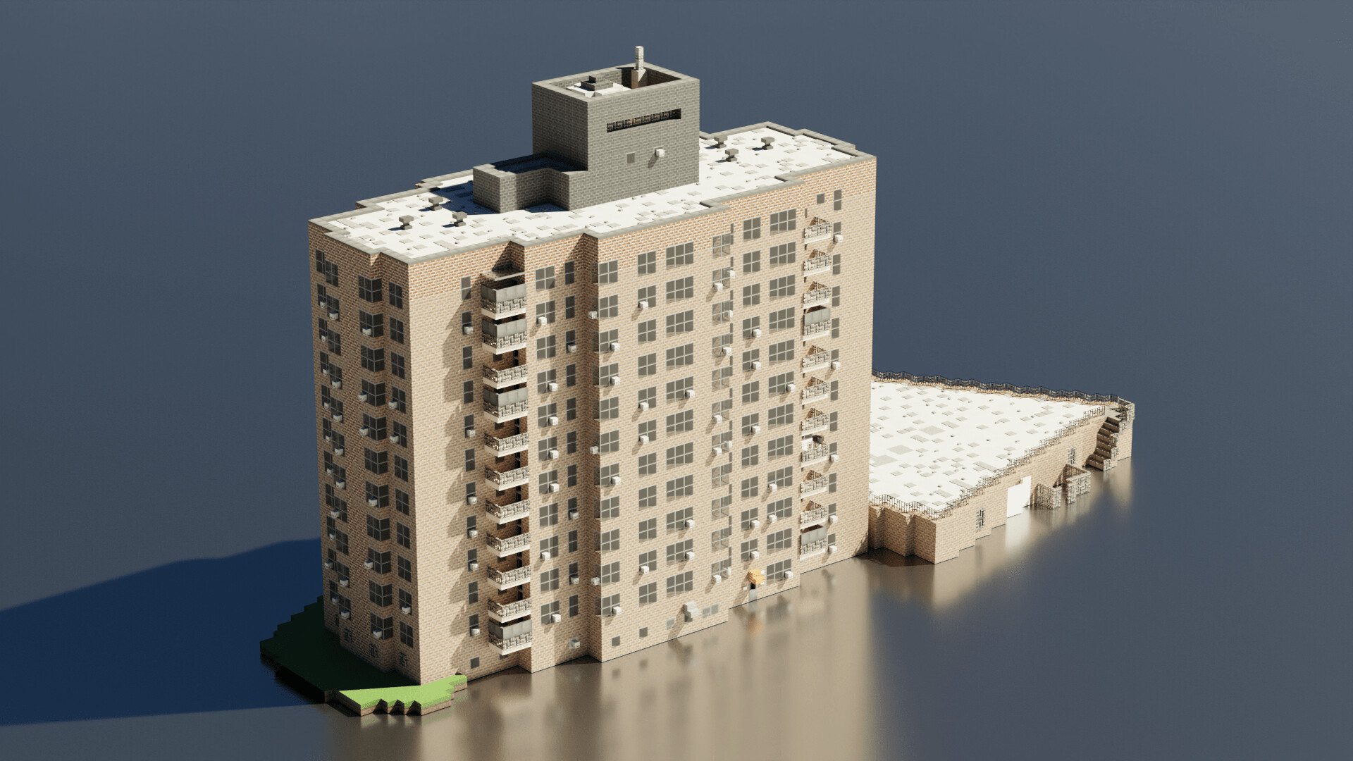 Briarcliff Apartments in The Bronx, New York (1:1 Scale!) Minecraft Map