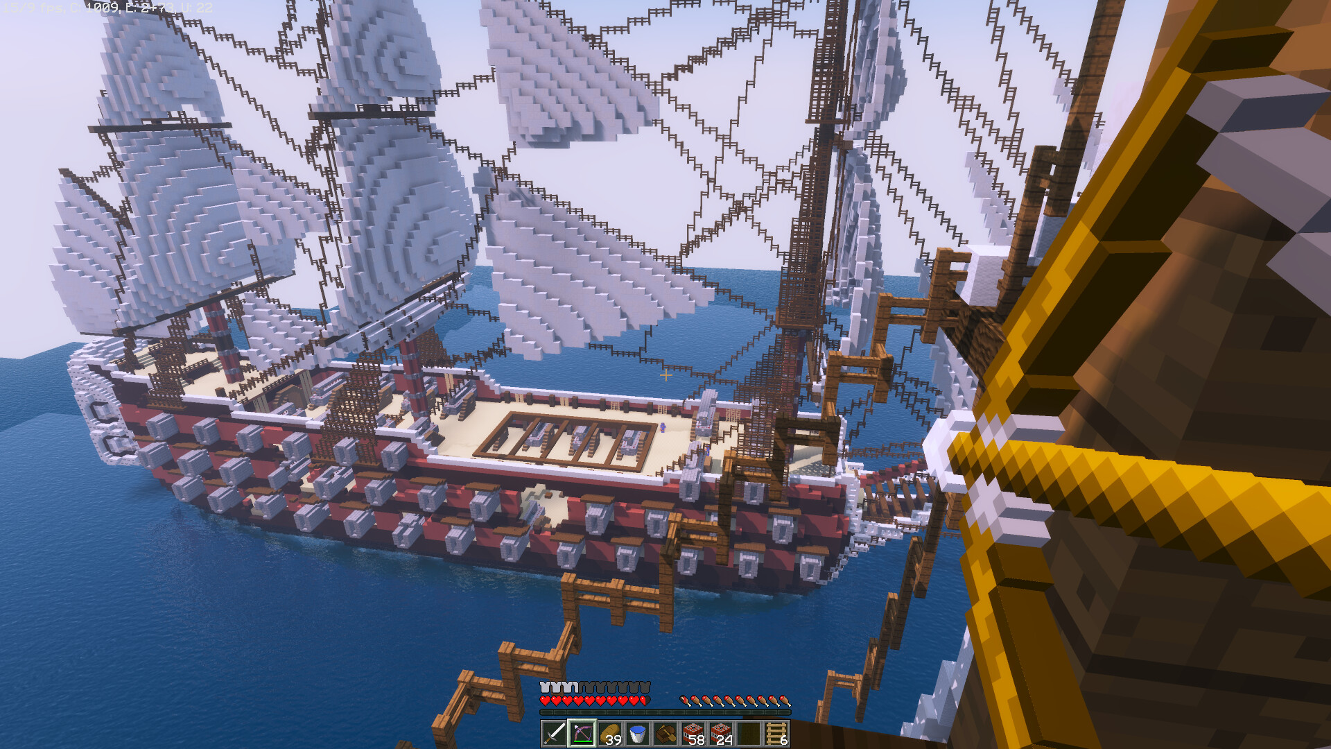 Ship of the Line TNT Battle Minigame Minecraft Map