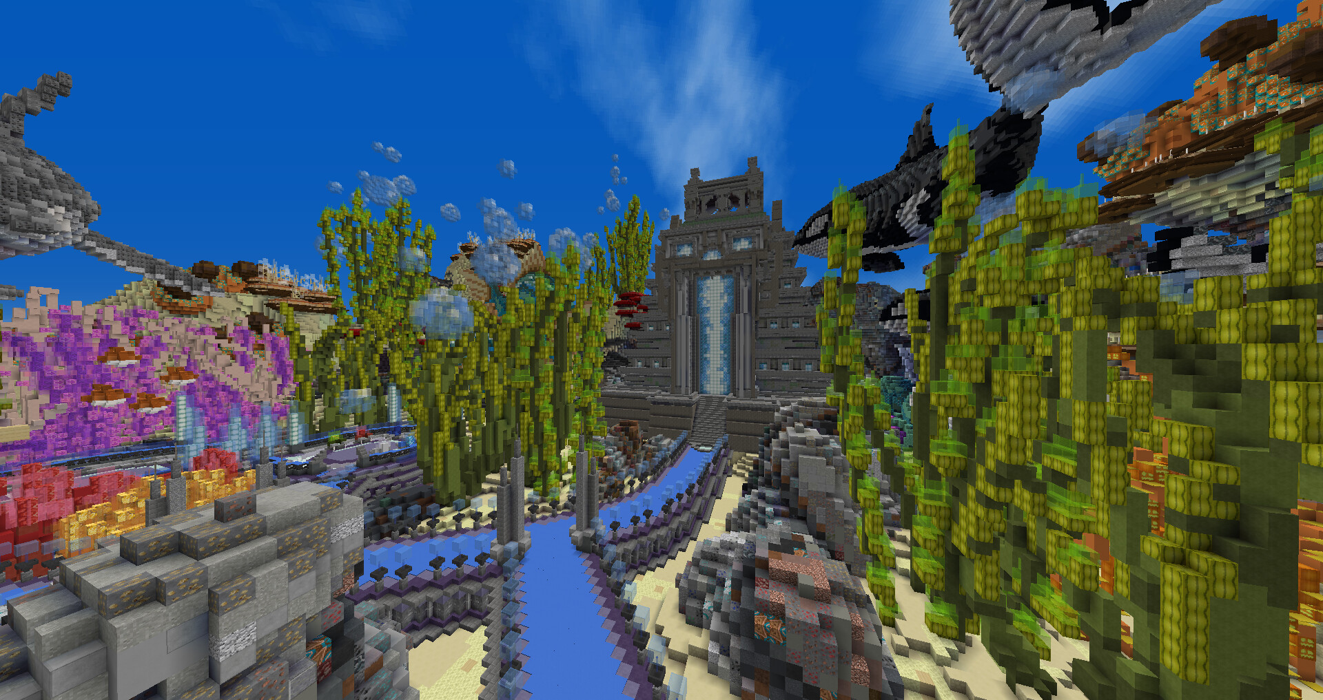 The Underwater Village Minecraft Map