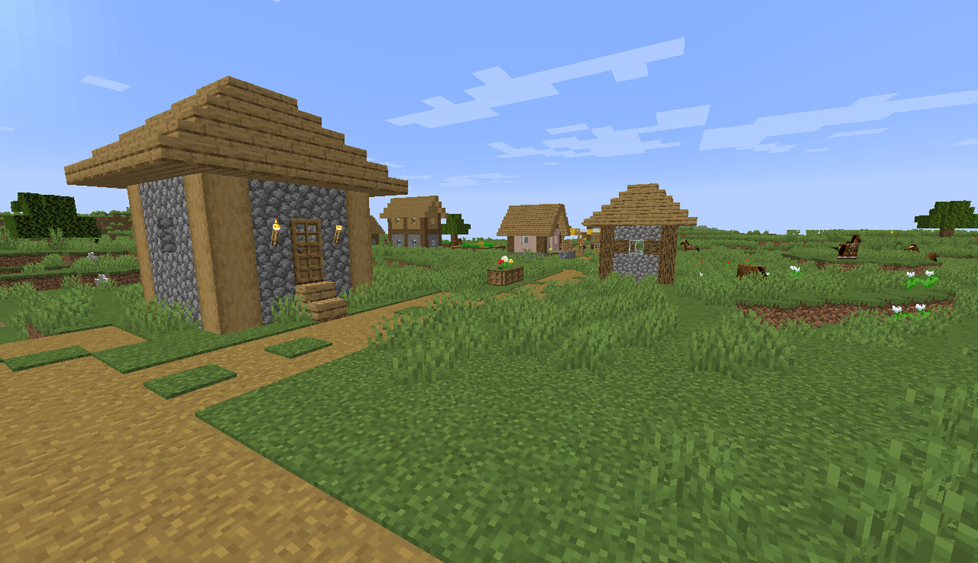 Village Near Spawn SEED Minecraft Map