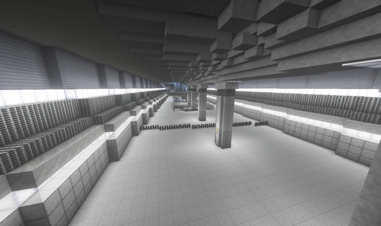 Canary Wharf Underground Station 1:1 Minecraft Map