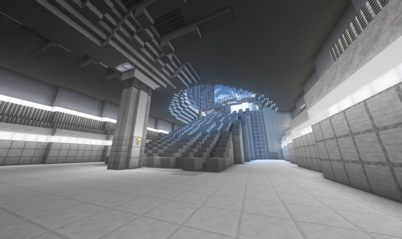 Canary Wharf Underground Station 1:1 Minecraft Map