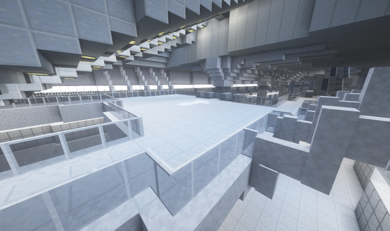 Canary Wharf Underground Station 1:1 Minecraft Map