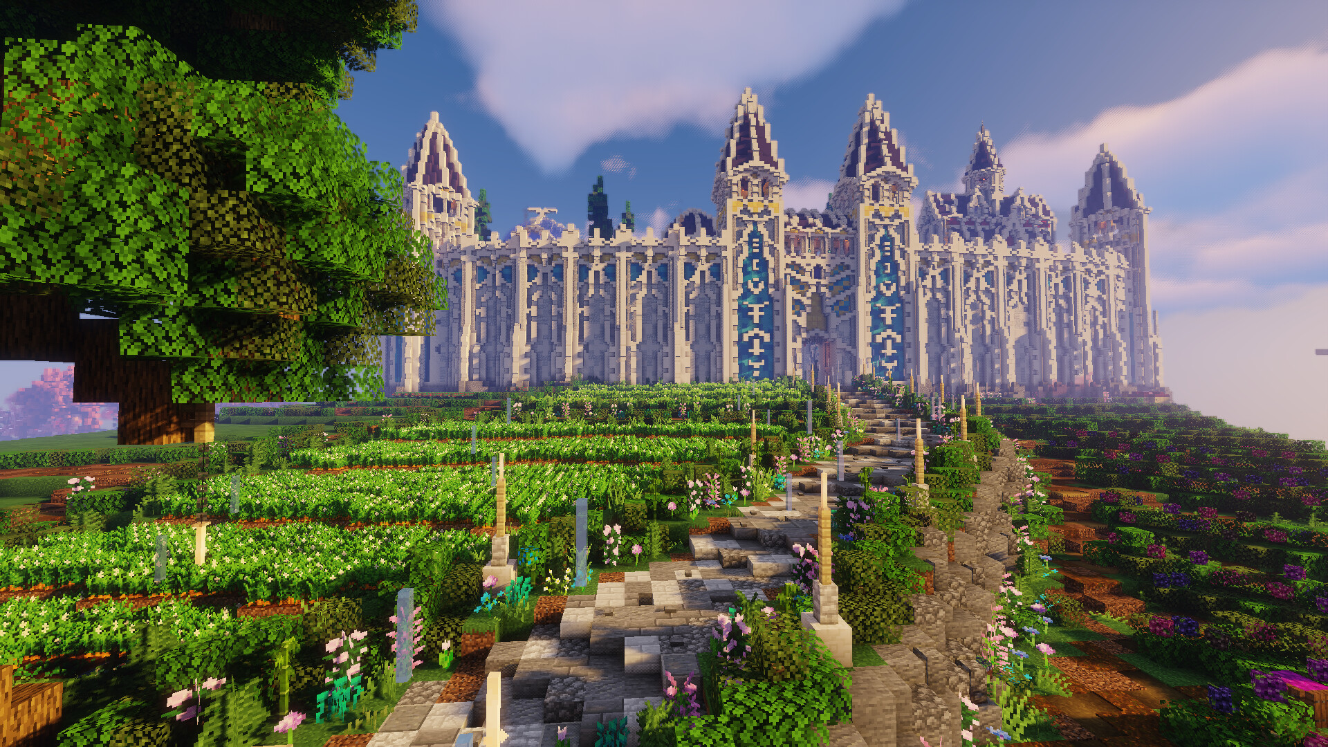 Aerial - High Elves City - Fables and Fantasy RP Minecraft Map