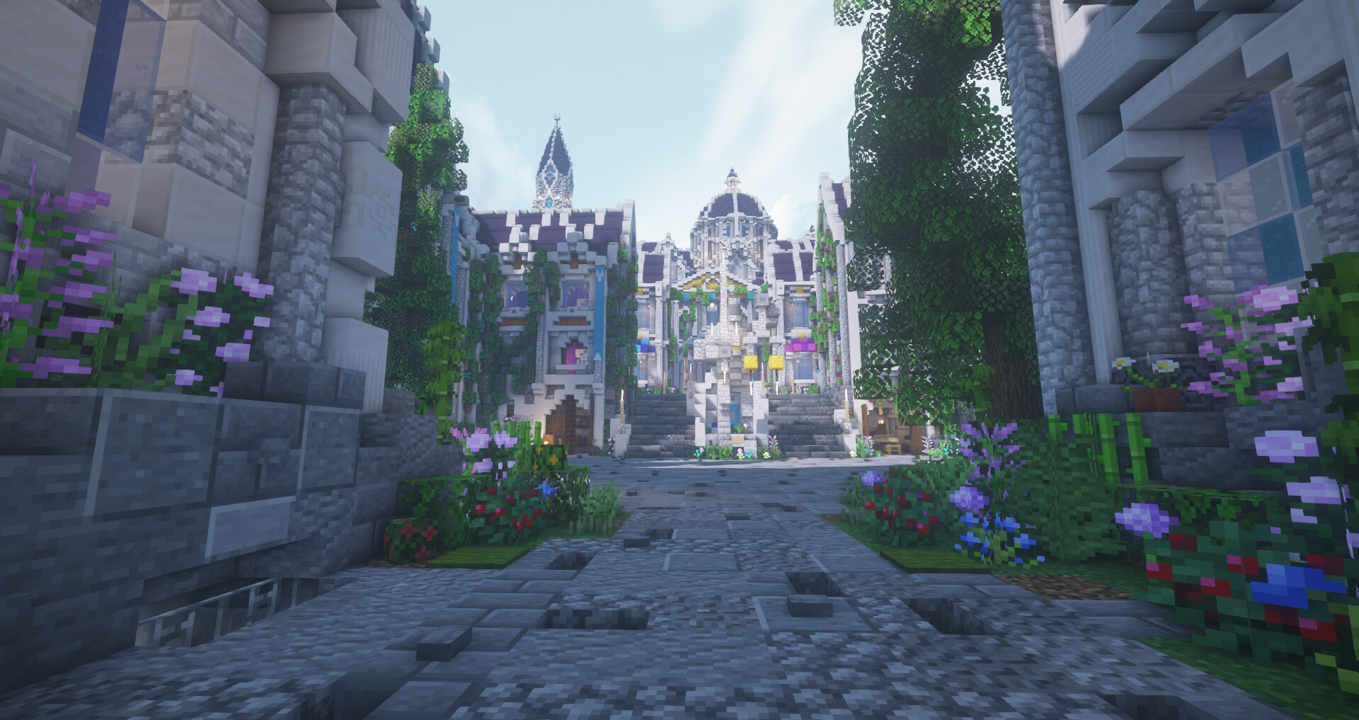 Aerial - High Elves City - Fables and Fantasy RP Minecraft Map