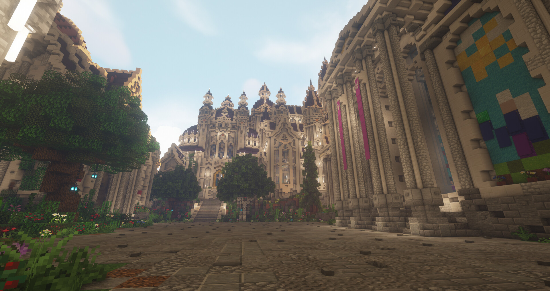 Aerial - High Elves City - Fables and Fantasy RP Minecraft Map